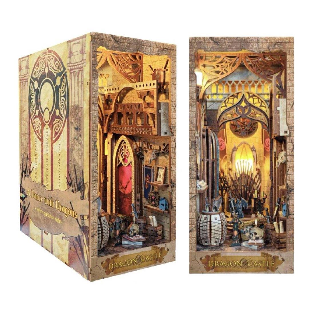 Dragon Castle DIY Wooden Book Nook – Creativecra